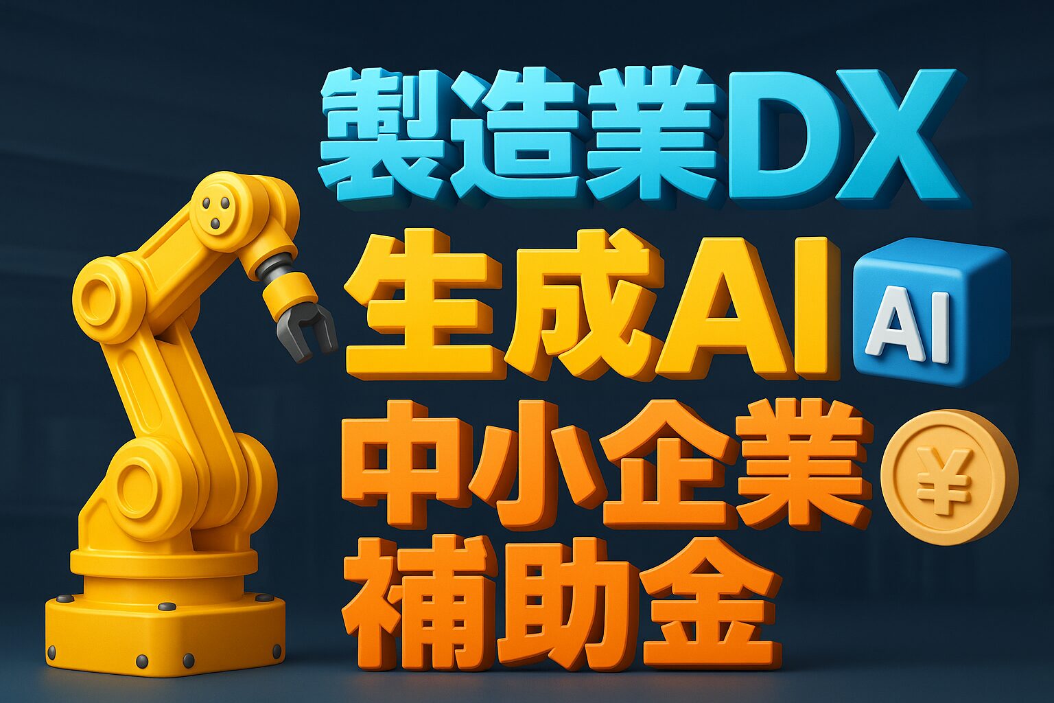 【製造業DXの最前線】生成AI 活用×中小企業 AI×補助金で始める未来戦略